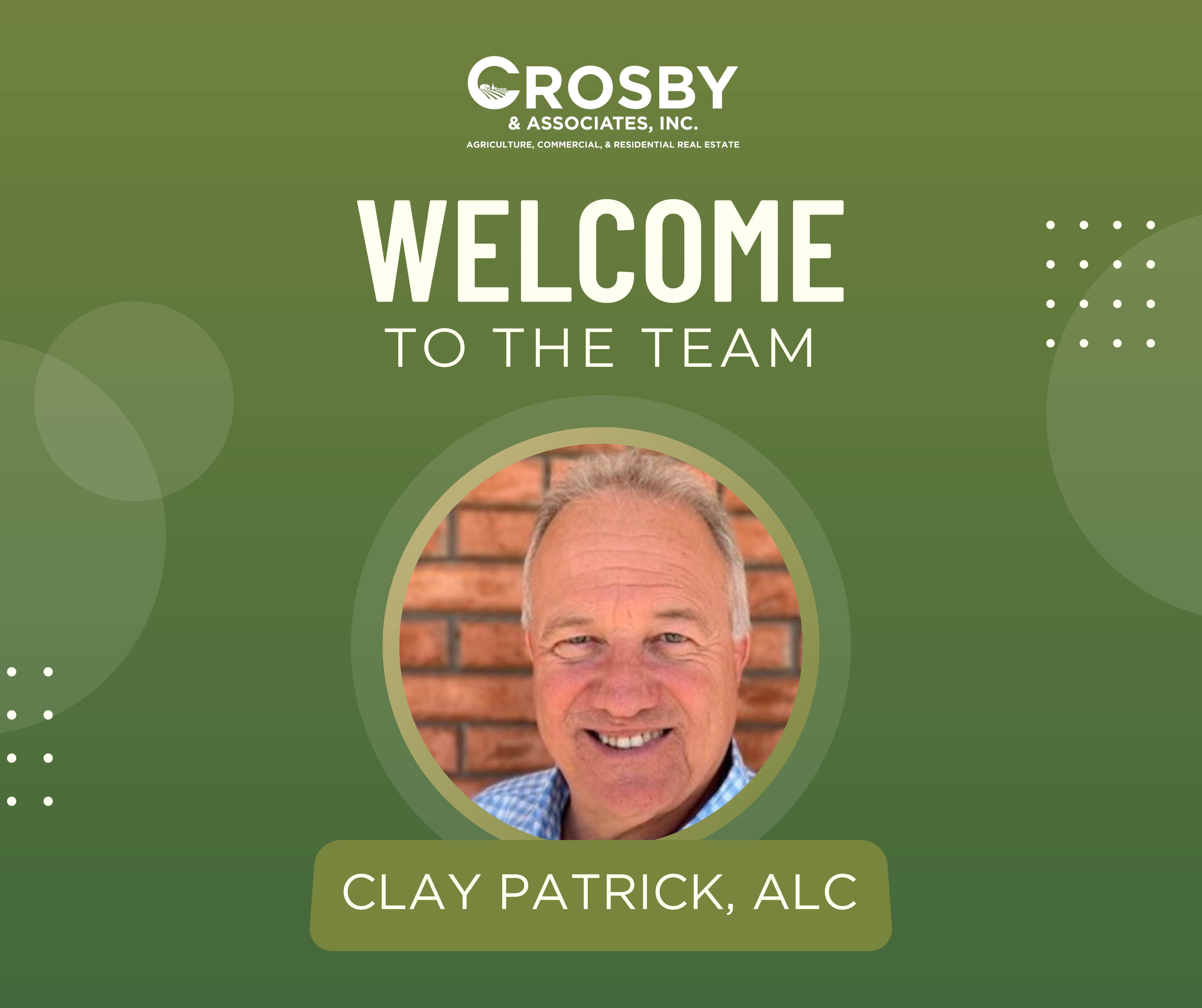 Welcoming Clay Patrick to Crosby & Associates, Inc. - Crosby ...